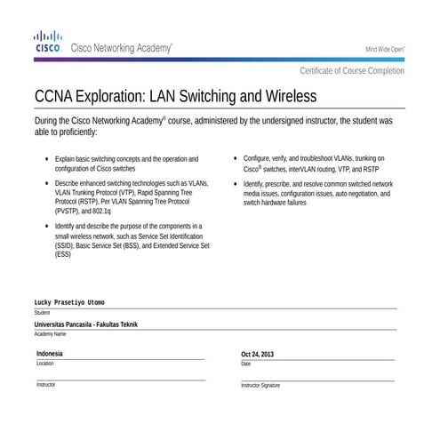 cisco lan switching wireless | PPT