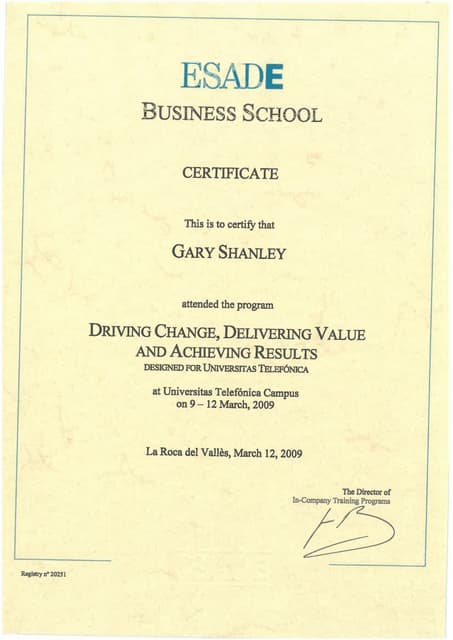 IIPMM certificate | PDF