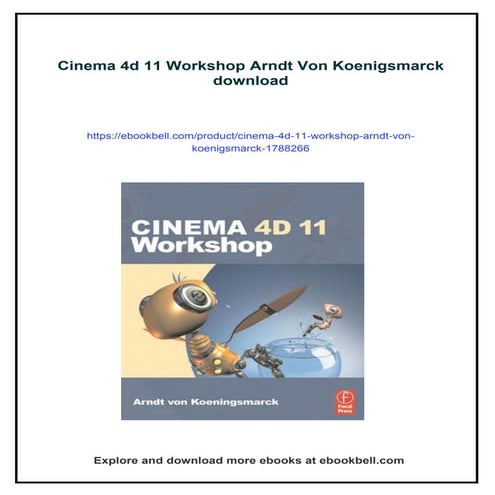 Cinema 4d 11 Workshop Arndt Von Koenigsmarck | PDF