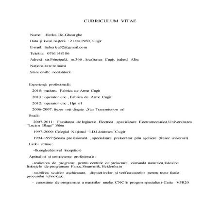 CURRICULUM VITAE | PDF