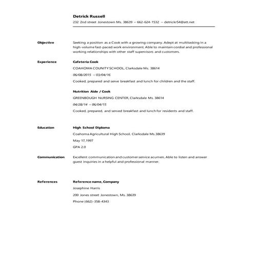 Detrick Russell RESUME | DOCX