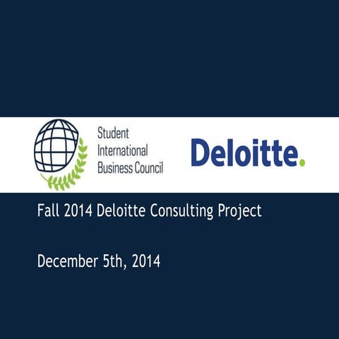 SIBC Deloitte Final | PPT
