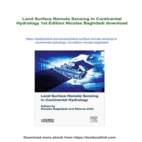 Land Surface Remote Sensing in Continental Hydrology 1st Edition ...