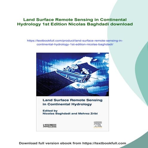 Land Surface Remote Sensing in Continental Hydrology 1st Edition ...