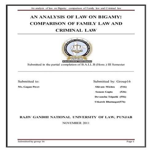 89518460 an-analysis-of-law-on-bigamy | DOCX