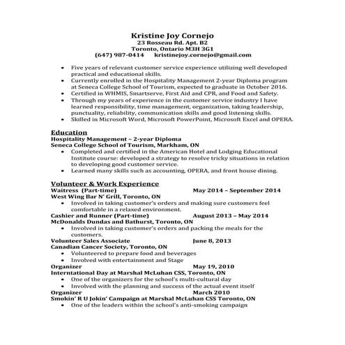 Tim's Resume (2015) updated | DOCX