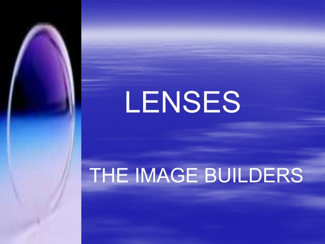 Optics mirrors & lenses | PPT