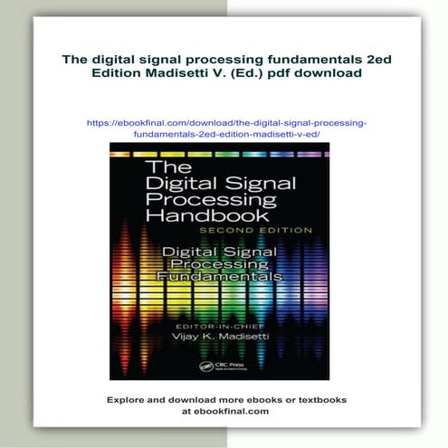 The digital signal processing fundamentals 2ed Edition Madisetti V. (Ed.) | PDF