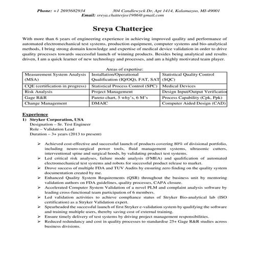 Sreya_Chatterjee_resume | PDF