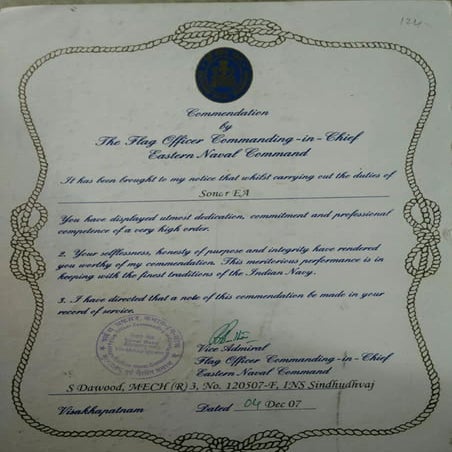 C-IN-C Commendation | PDF