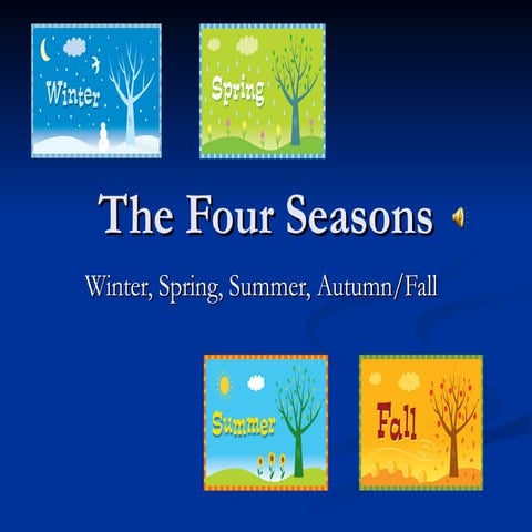 The four seasons | PPTX