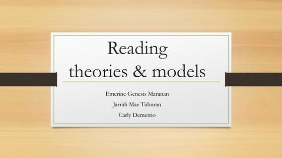 Three Reading Models | PPTX