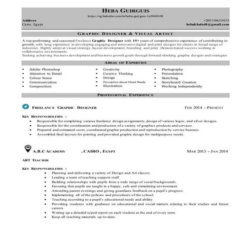 Heba 's Resume 2016 | DOCX