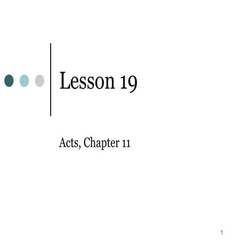 Acts 13 Paul in Antioch | PPTX