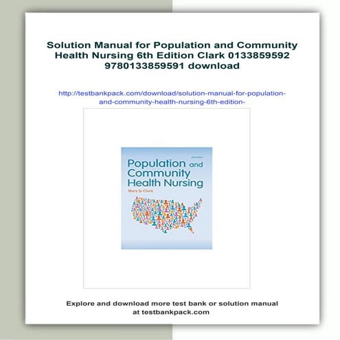 Solution Manual for Population and Community Health Nursing 6th Edition ...