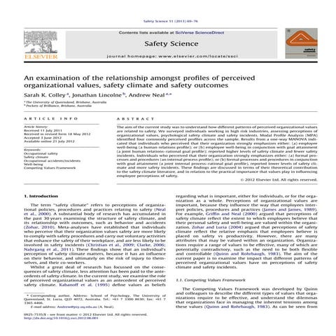 Safety Science Paper 1 | PDF