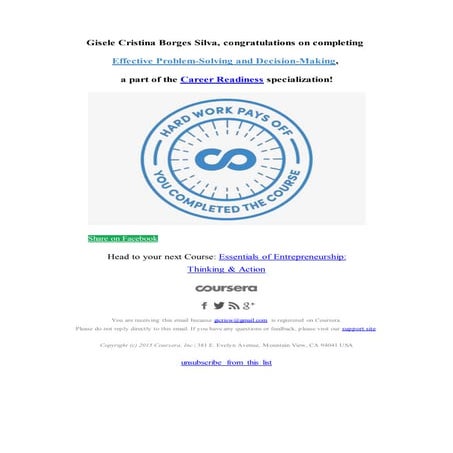 Problem Solving Email | DOCX