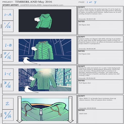 Timberland Storyboards by Kasper Kavalaris WEB | PDF