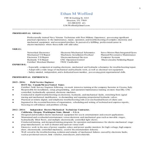 Ethan Resume | DOCX | IT and Internet Support | Internet