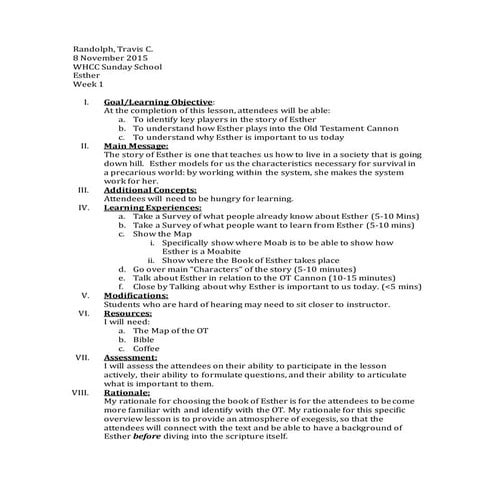 Esther-Week 1 | DOCX