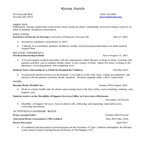 Ketsia resume (1) | PDF
