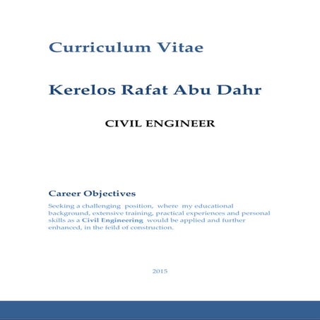KERELOS RAFAT CV | PDF