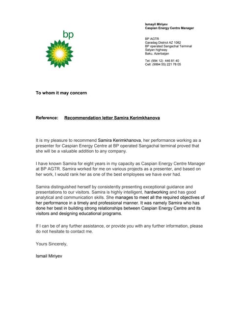 RL from Elnara Mammadova | PDF