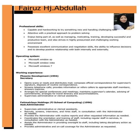 Janet Resume - 042015 | DOCX