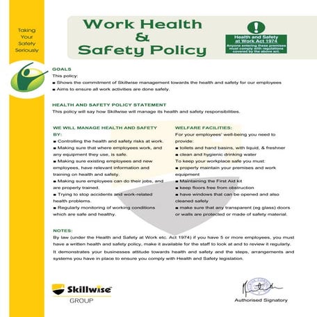 Work Health & Safety Policy | PDF
