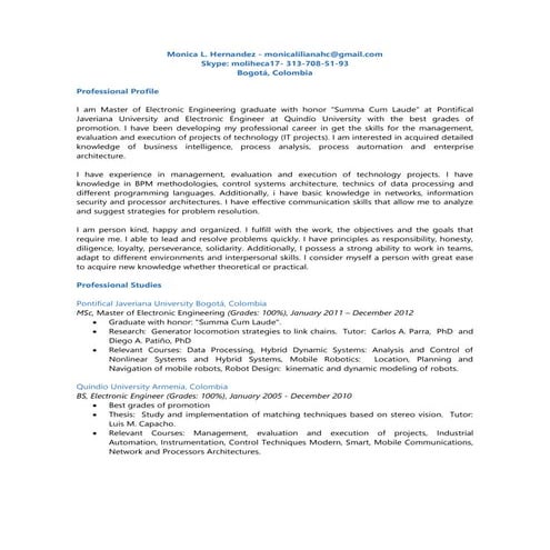 CV-MonicaIngles | PDF