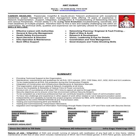 CV AMIT KUMAR R4G | PDF