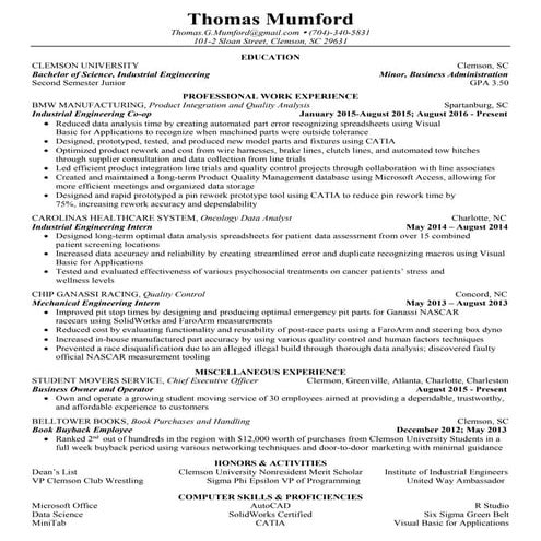 Jon Hankenhof - Resume 9_12_16 | PDF