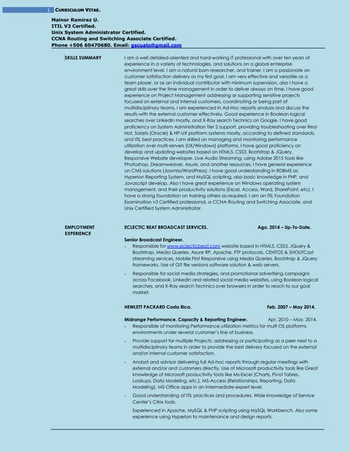 CharisseRamirez-Resume | DOCX | Computing | Technology & Computing