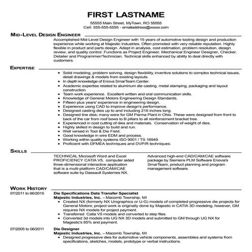 POWER PRO RESUMES - SAMPLE RESUME (1) | PDF