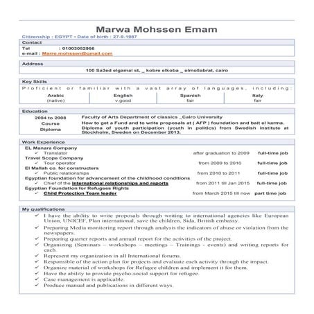 wael cv sud 1 pdf | PDF