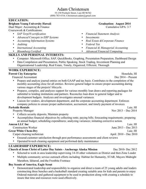 Abel sutherland resume_accountant | PDF
