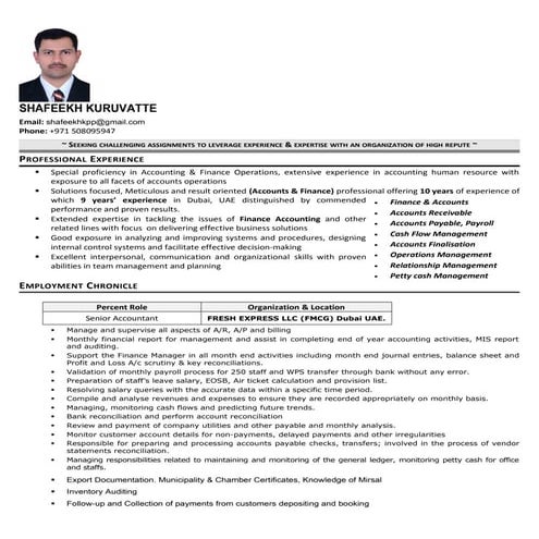 Meraj Resume 2016 | DOC