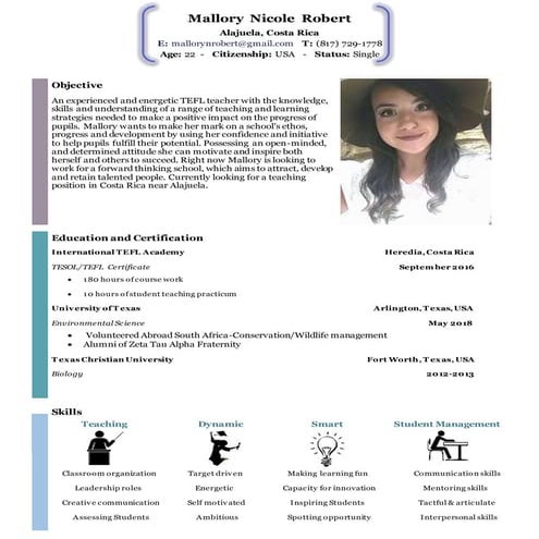 TEFL resume | DOCX | Education