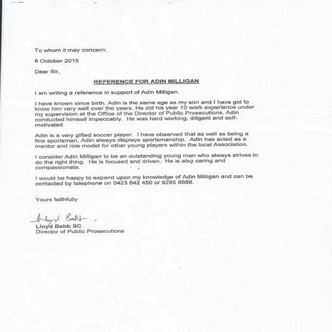 Lloyd Babb Reference | PDF