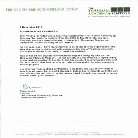 Reference letters - TAS | PDF