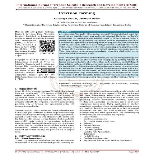 Precision Farming | PDF