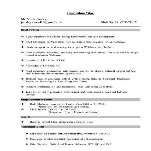 Vivek _Resume | DOCX