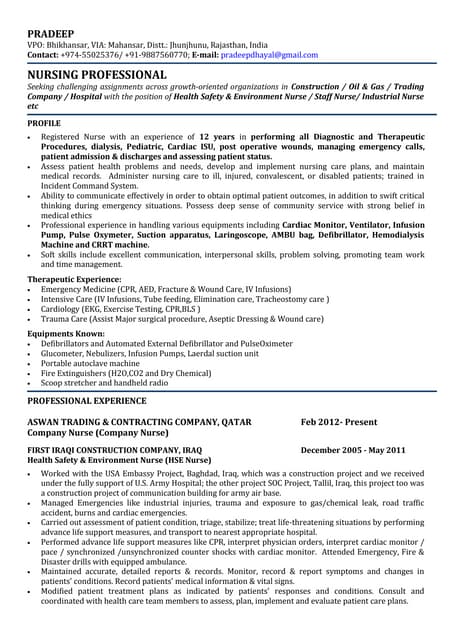 Resume of Doctor (MBBS) | PDF