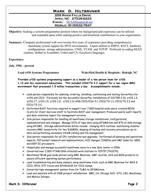 Robert Roff Resume | PDF