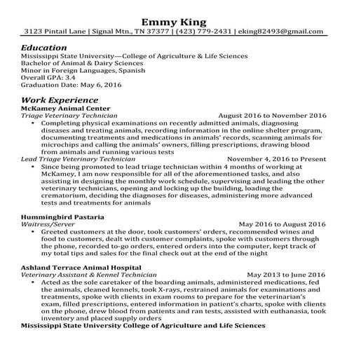 Emmy King presentations