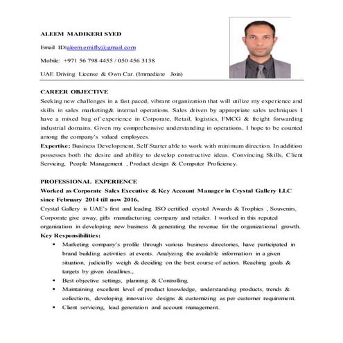 CV Aleem | DOCX