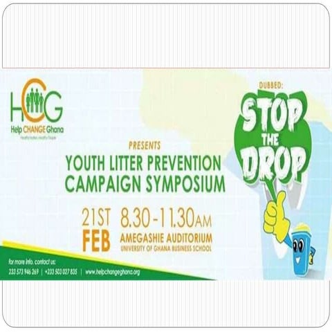 Litter prevention campaign | PPTX