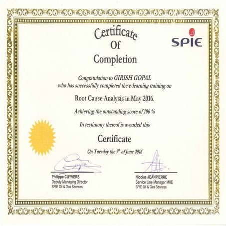 RCA certificate | PPT