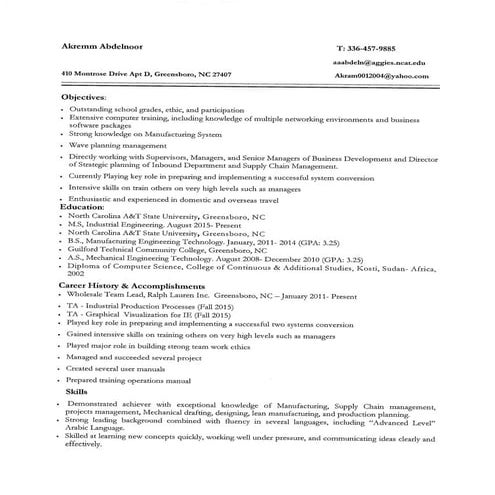 Resume | PDF