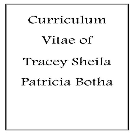 CV Tracey Botha | DOCX